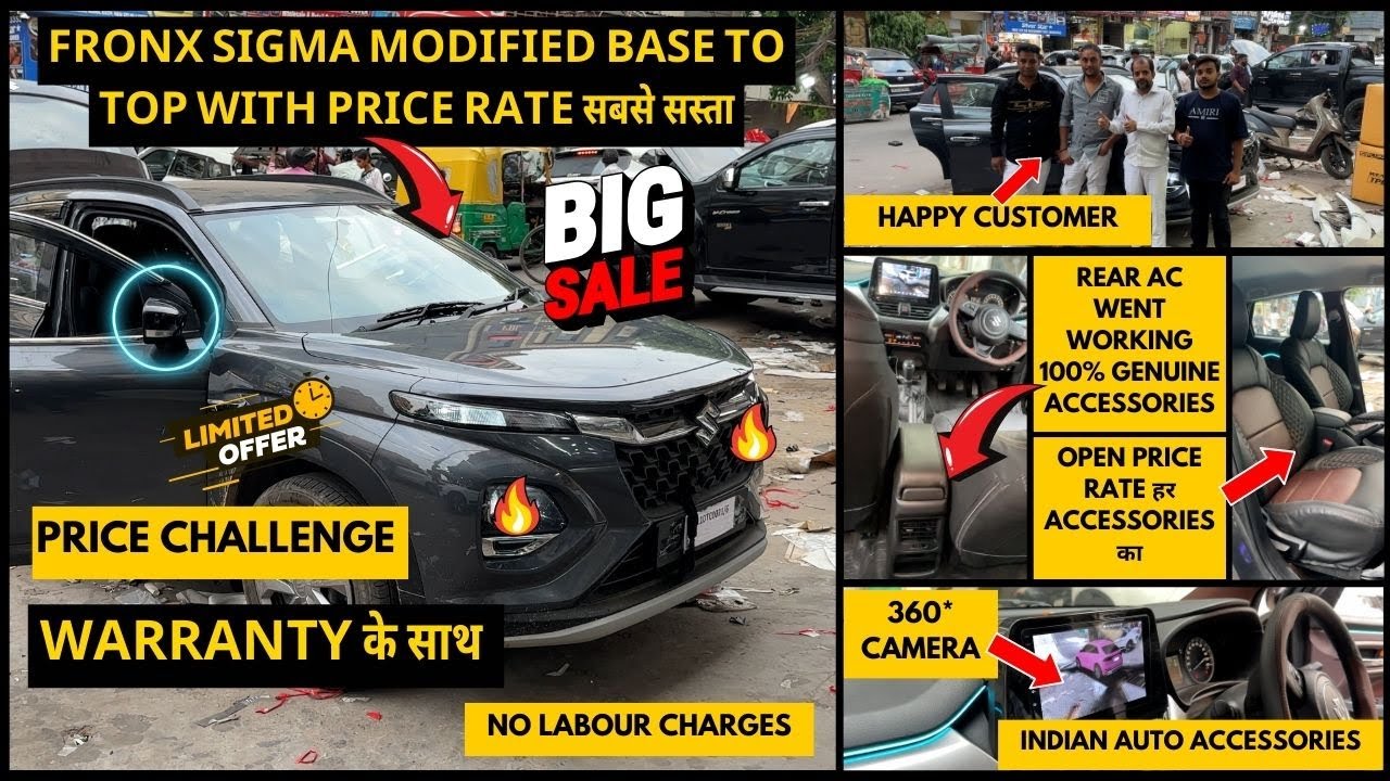 fronx modification Sigma To Top fronx modified 2024 Maruti fronx sigma ...