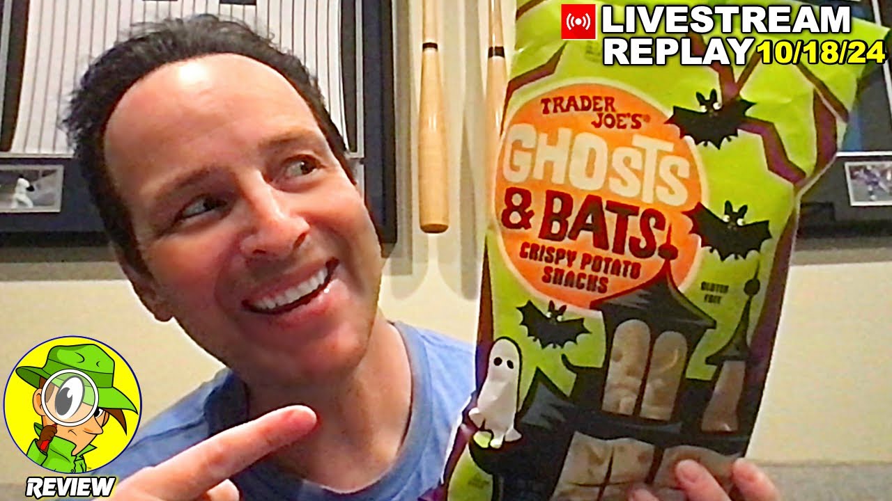 Trader Joe's® Ghosts & Bats Snacks 2024 Review 🦇👻 Livestream Replay 10. ...