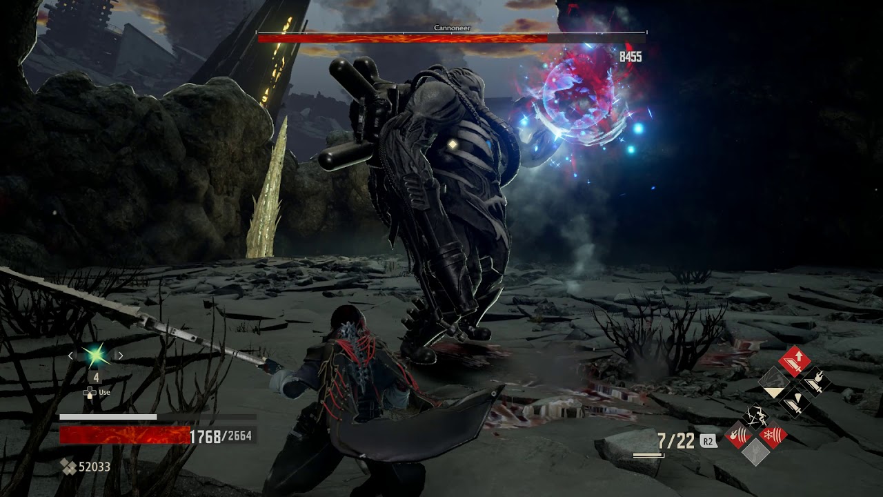 Code Vein Blade Bearer and Cannoneer (Dungeon) Boss Fight (Solo) - YouTube