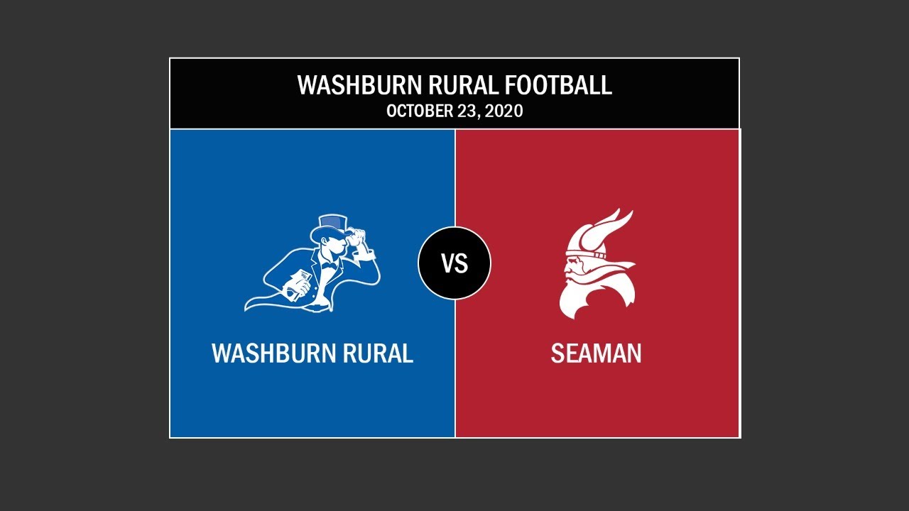 Washburn Rural Football vs. Seaman 10/23/2020 - YouTube