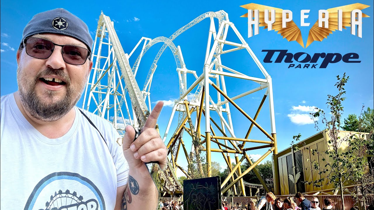 Riding HYPERIA At THORPE PARK On National ROLLERCOASTER Day! - YouTube