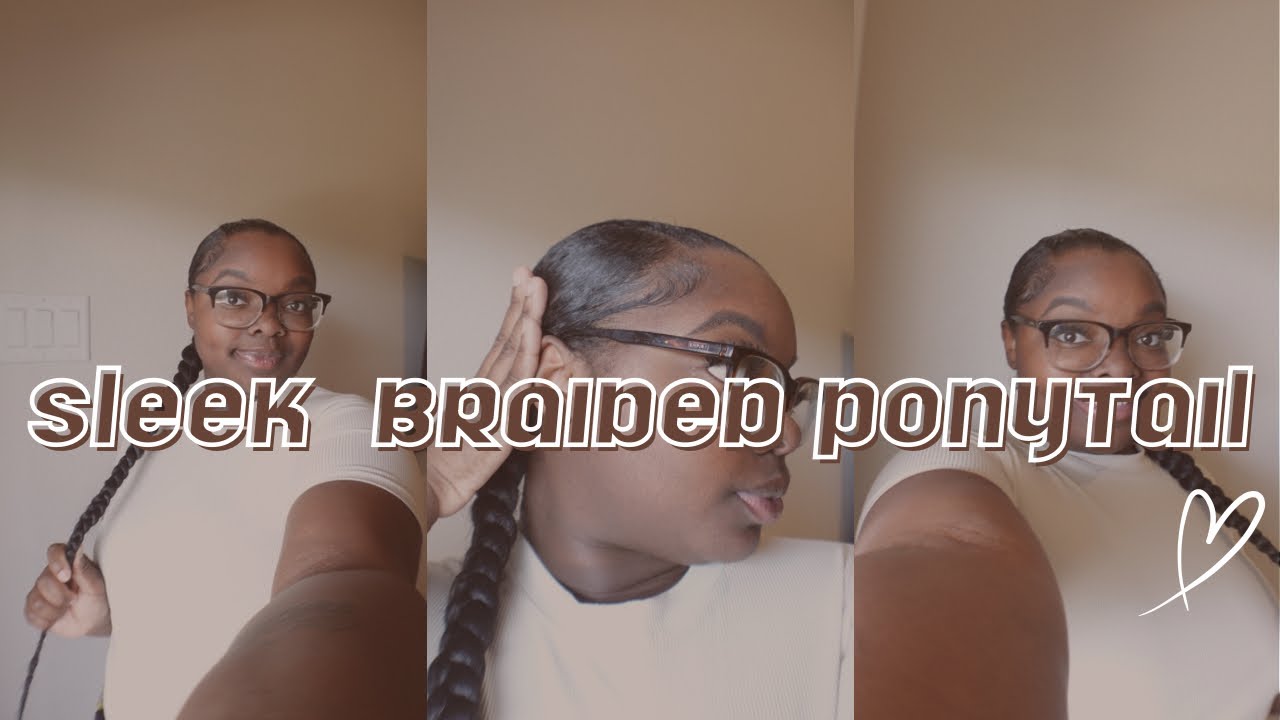 HOW TO: Three Part Braided Ponytail - YouTube