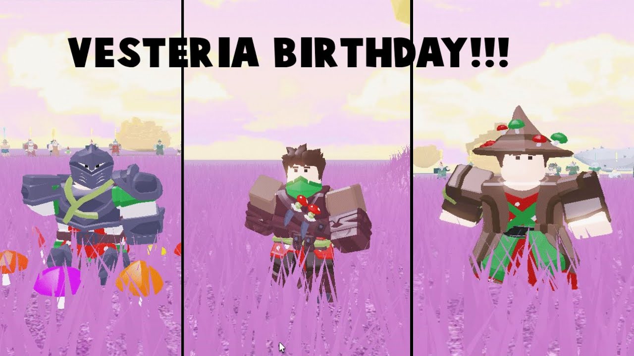 VESTERIA BIRTHDAY ARMOR SHOWCASE 🎉 - YouTube