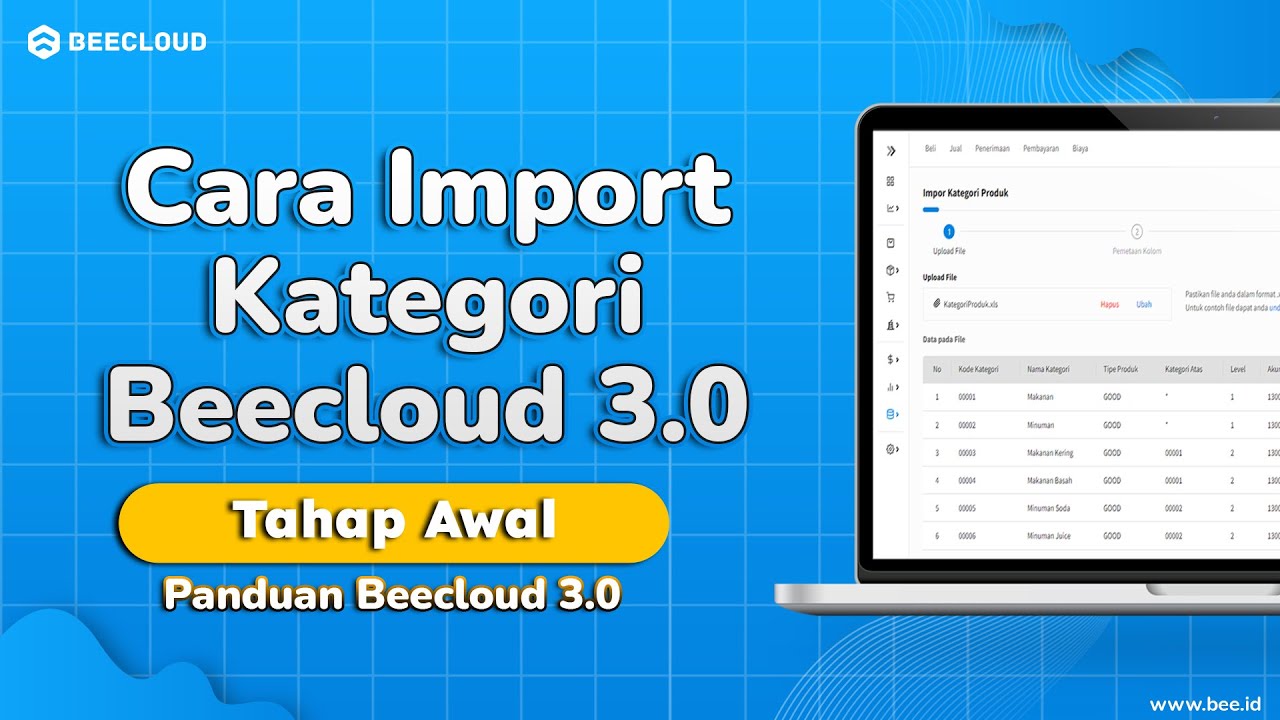 Cara Import Kategori Produk Beecloud 3.0 - YouTube