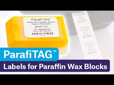 ParafiTAG™ – Labels for Paraffin Wax Blocks - YouTube