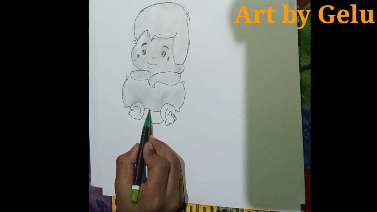 Baby wake up in the Morning | Drawing trick || How to draw Baby wake up ...
