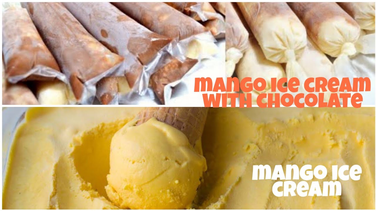 Mango Ice Candy With Chocolate/Mango Ice Cream - YouTube