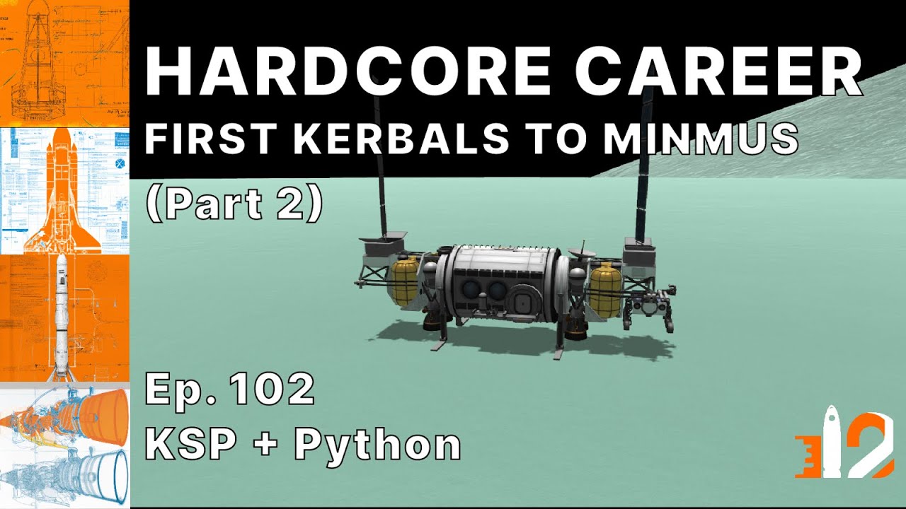 KSP Hardcore Career -- First Kerbals to Minmus (part 2)! - YouTube