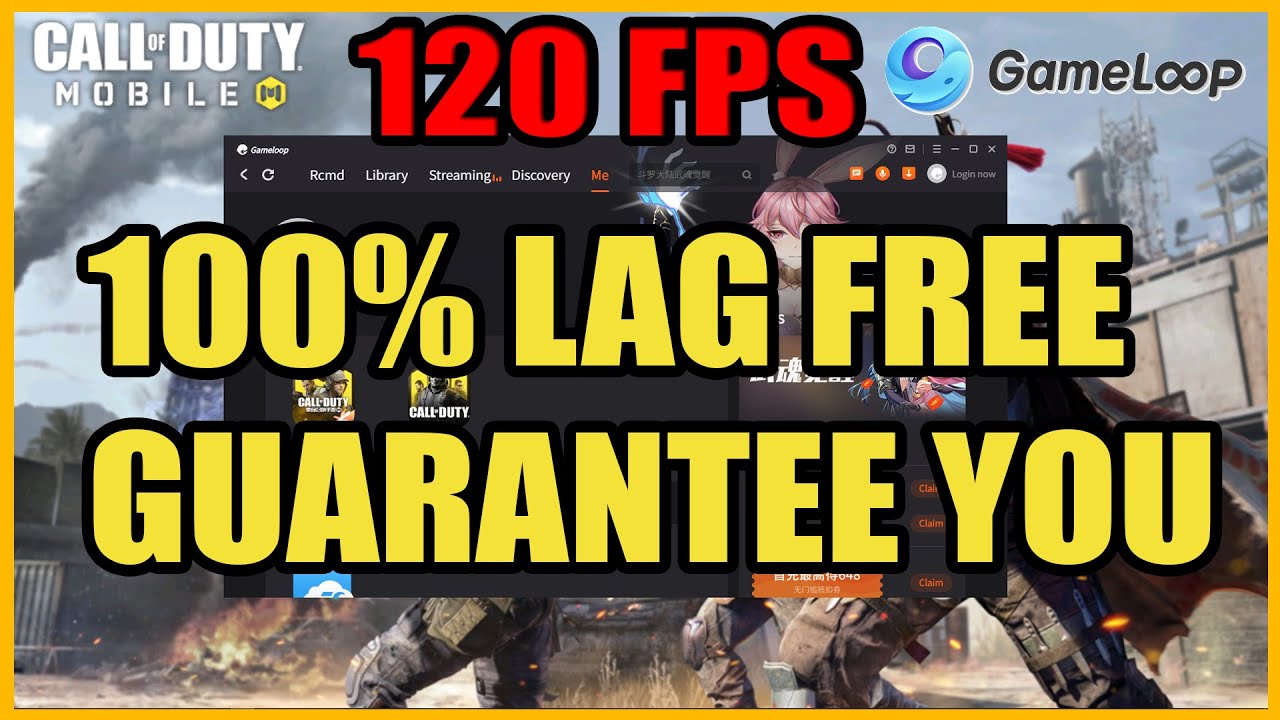 How To Unlock NEW 120 FPS & 100% lag free in Gameloop Emulator Call of ...