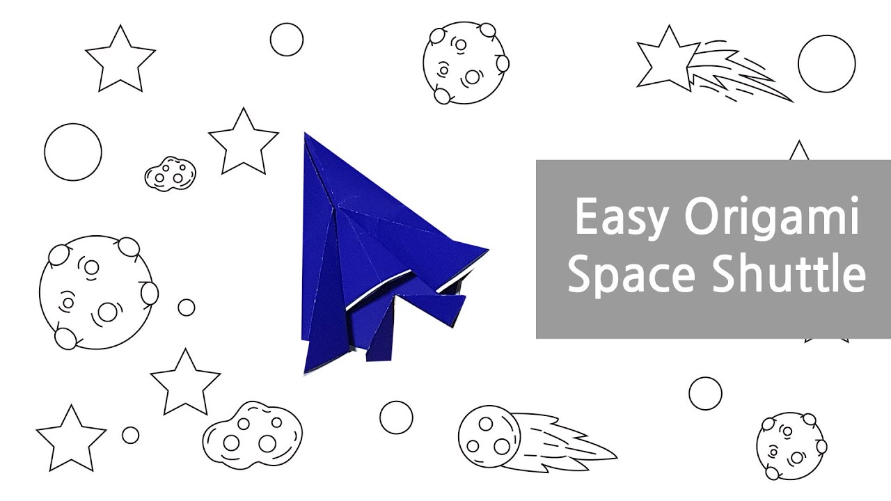 Easy Origami | Space shuttle 🚀 - YouTube