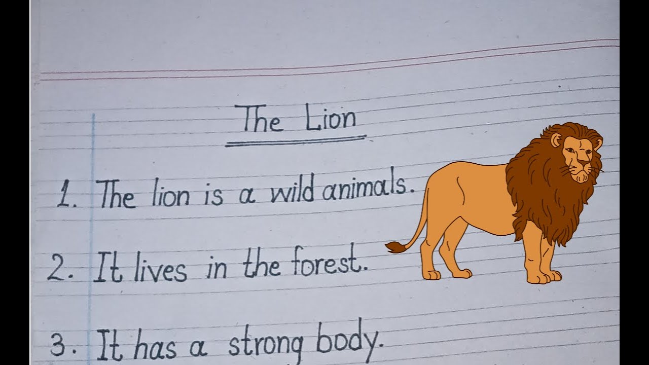 10 lines essay on lion in English/ essay on lion/lion essay in English ...