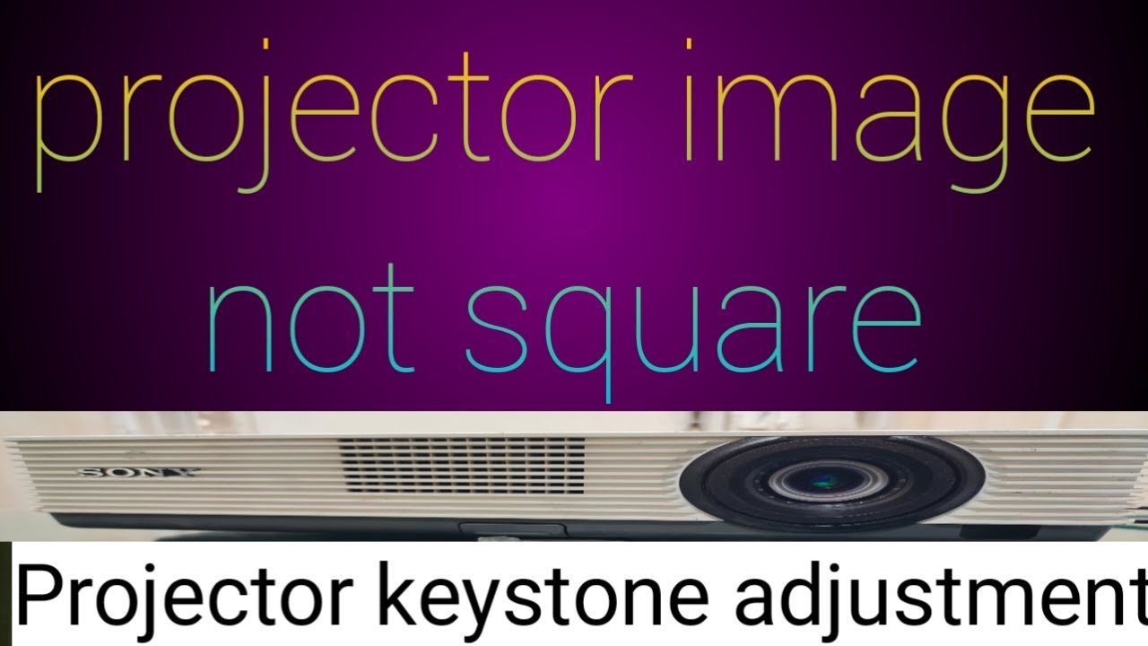 Projector keystone adjustment || projector image not square || urdu ...