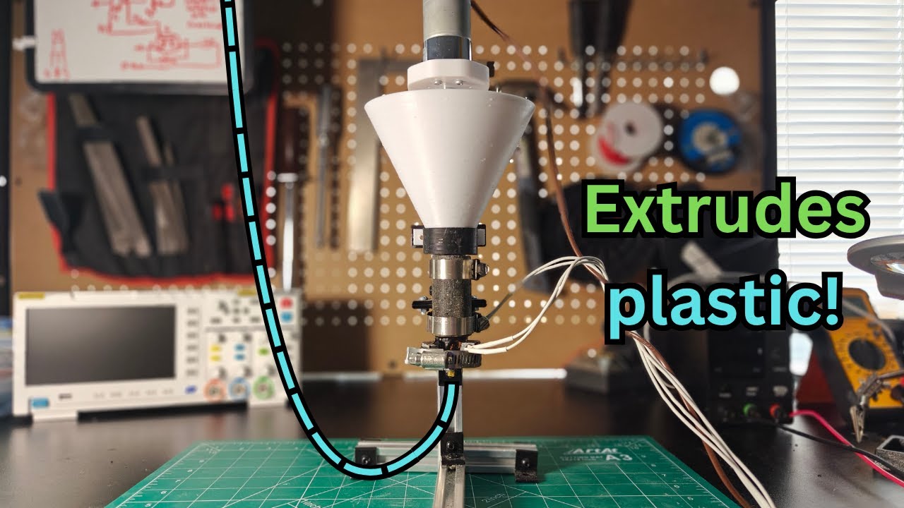 How I made a filament extruder (I'm cheap) - YouTube