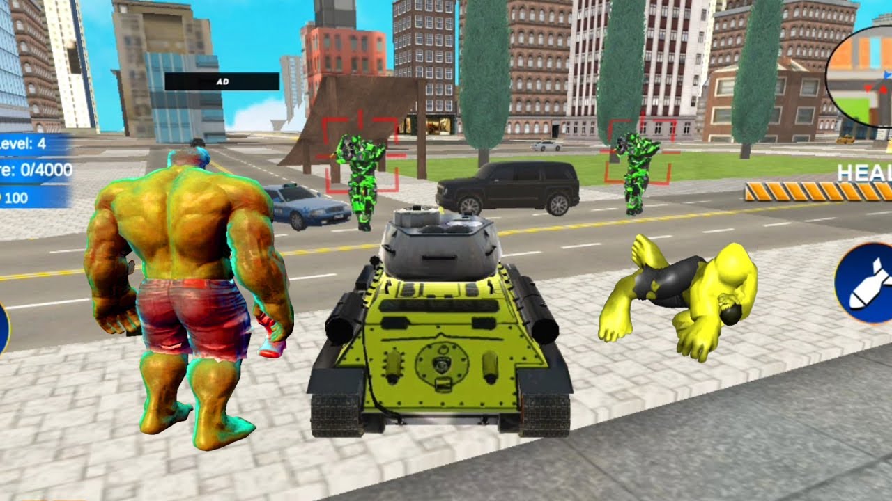 Yellow Monster Hero City Robot Fighting - Incredible Monster Hero ...