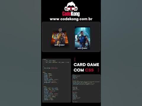 Card Game com CSS - Code Kong - YouTube