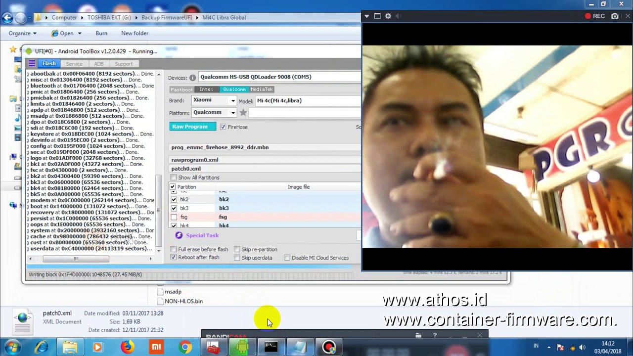 Flashing Mi 4C Global Rom EDL Mode via ADB with UFI Dongle - YouTube