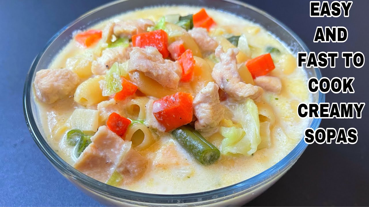 EASY AND FAST TO COOK CREAMY SOPAS - YouTube