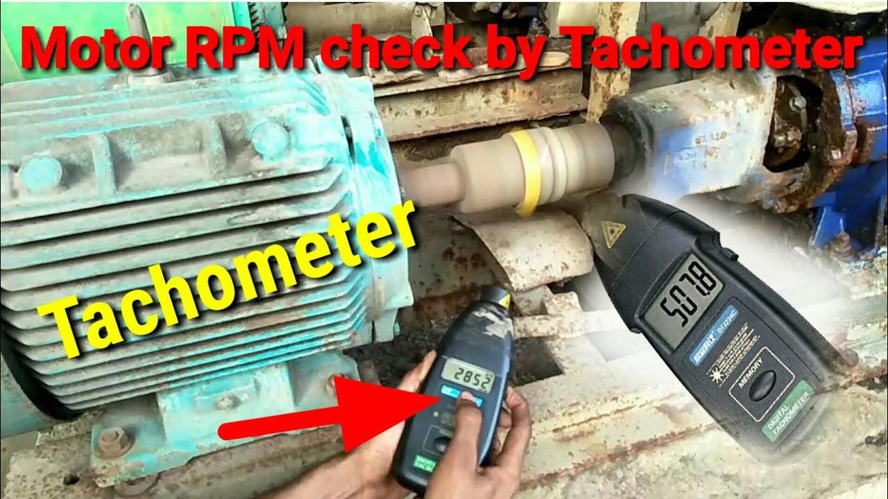 Motor RPM Check By Tachometer | Tachometer | RPM | Tachometer Work ...