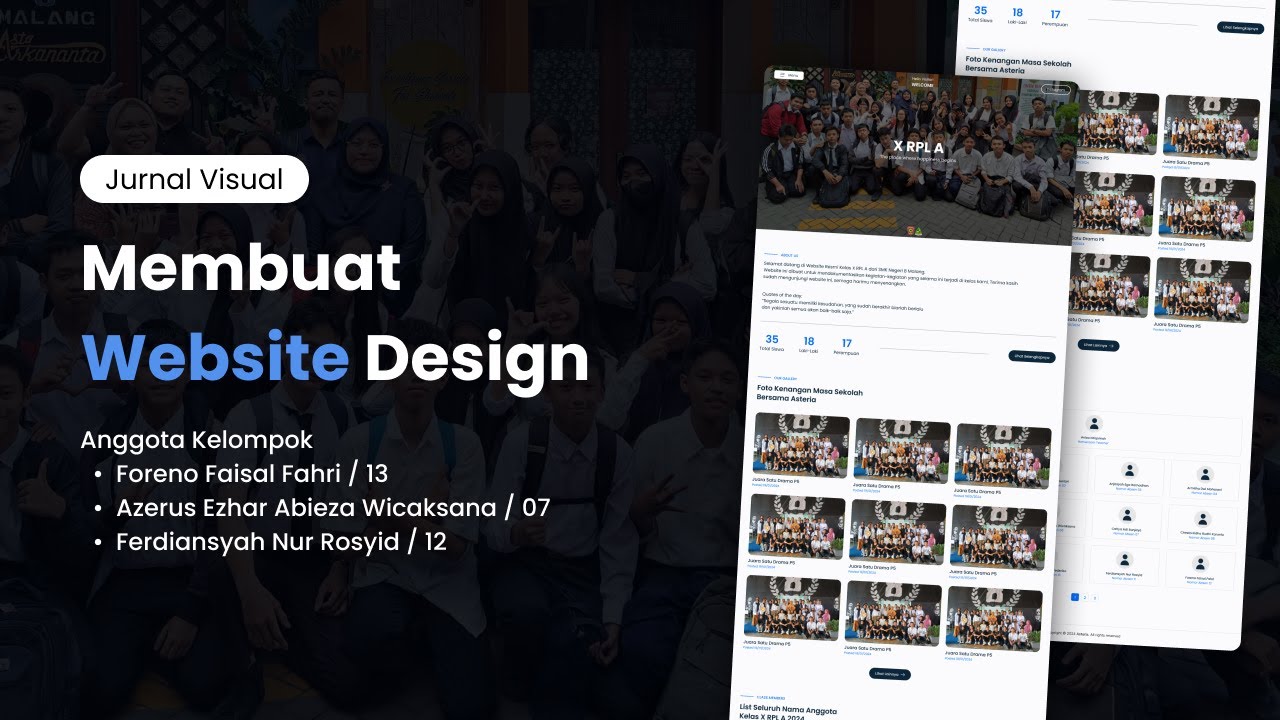 JURNAL VISUAL MEMBUAT WEBSITE - SENI BUDAYA PROJECT - YouTube