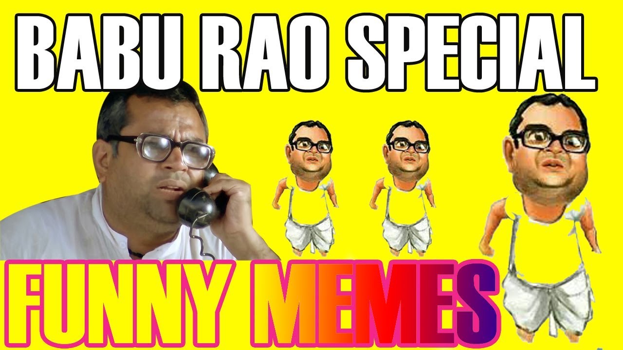 Babu Rao Memes l Funny Scenes l ye babu rao ka style hai re baba - YouTube