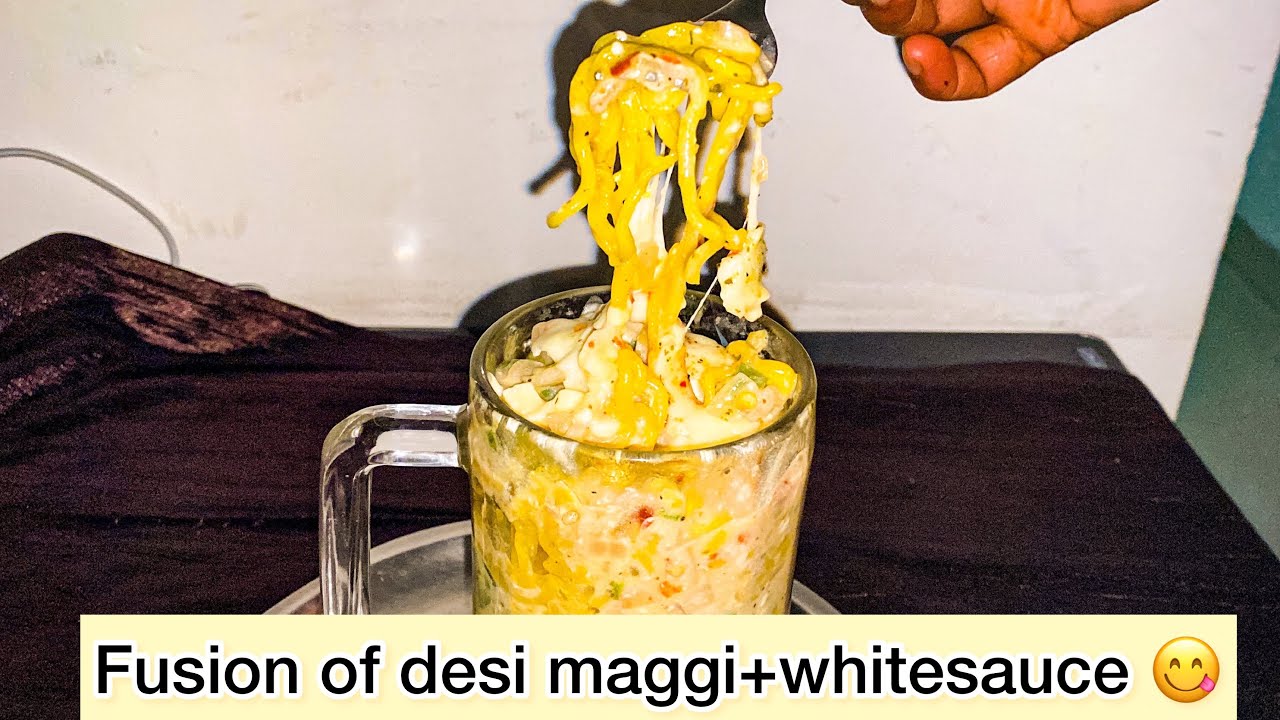 Trending Mug Maggi| Fusion of desi maggi+white sauce ️ - YouTube