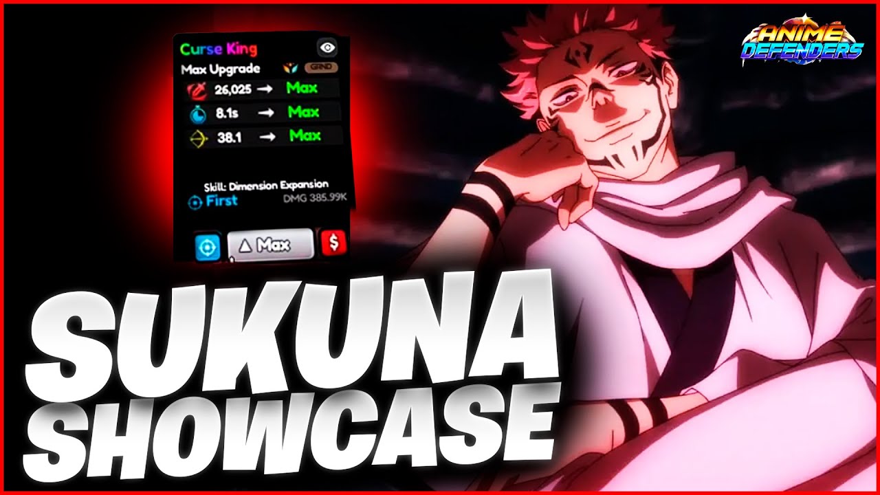 ASI ES SUKUNA SHINY EVO LEV MAX + REQUIEM - SHOWCASE - Anime Defenders ...