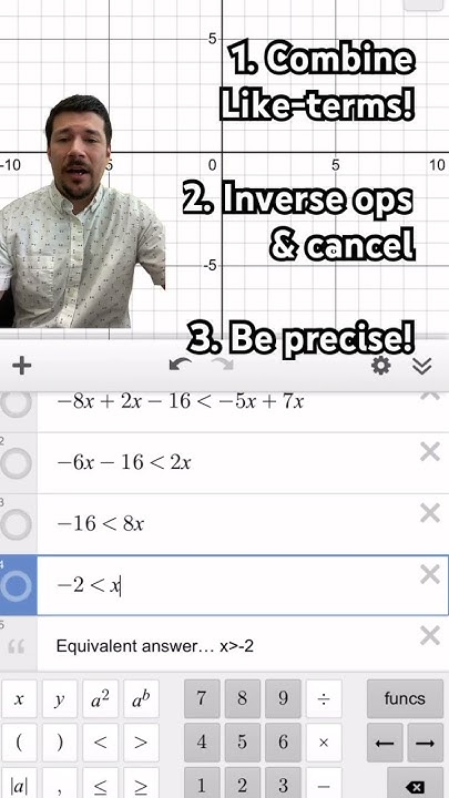 Math 1 EOC Review Big Idea #3 - SOLVING EQUATIONS & INEQUALITIES - YouTube
