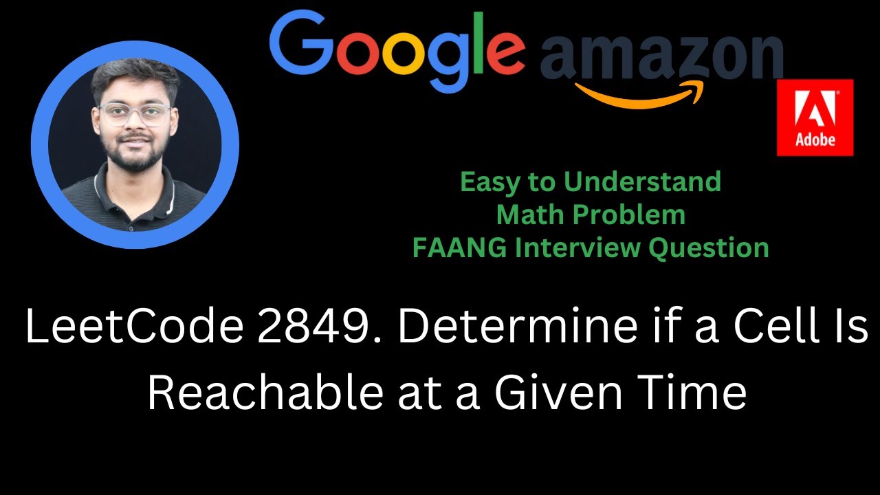 Solving Leetcode 2849 Determine If A Cell Is Reachable At A Given Time 1707