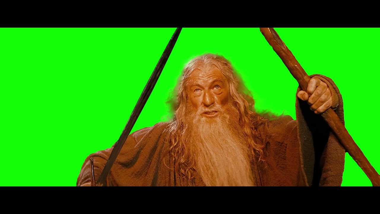 Gandalf saying "YOU SHALL NOT PASS!" Meme with Green Screen - The Lord ...