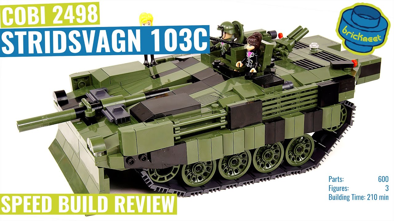 COBI 2498 Stridsvagn 103C - Speed Build Review - YouTube