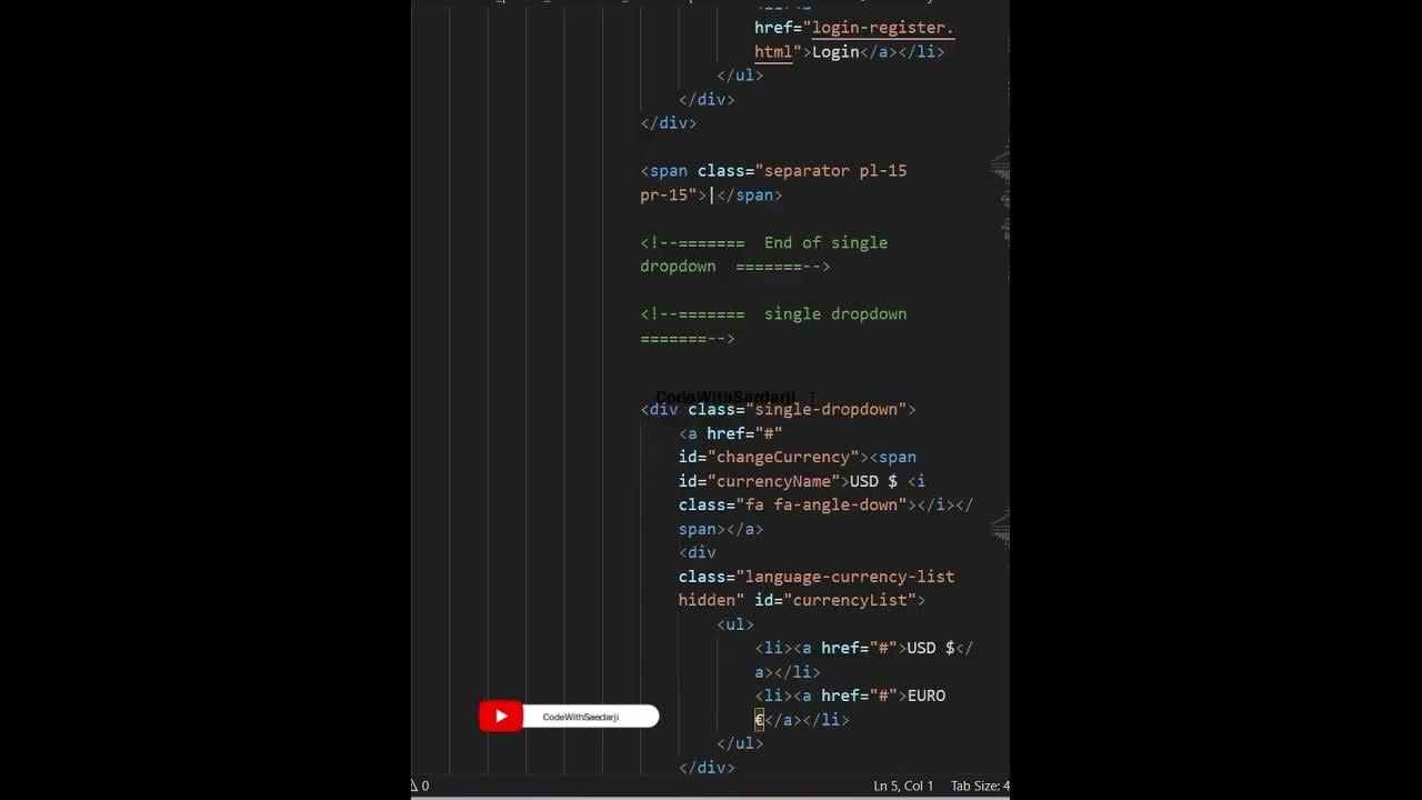 Html Code Structure #codewithsardarji #hindi #youtubeshorts #youtuber ...