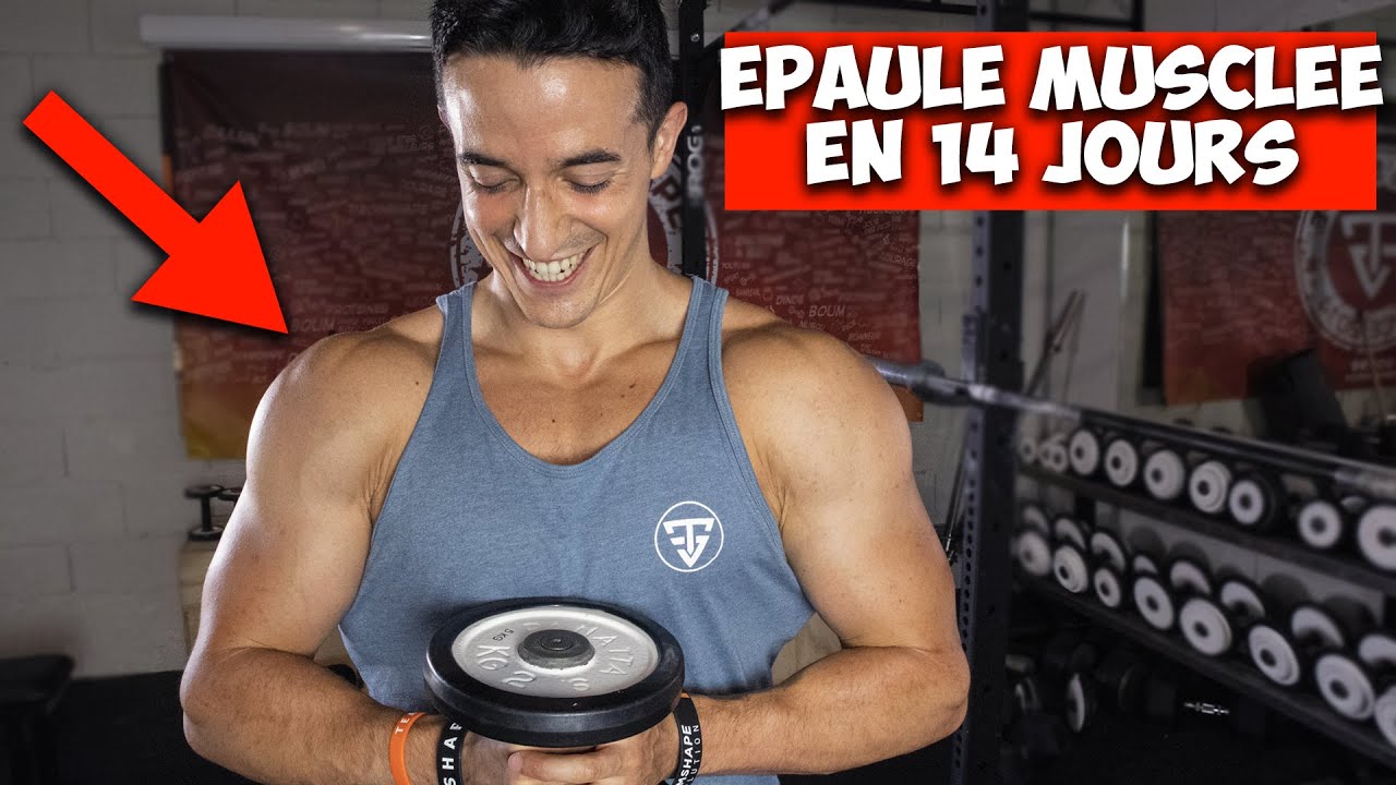 Épaules musclées en 14jours ! (Entrainement avec 1 haltère) - YouTube