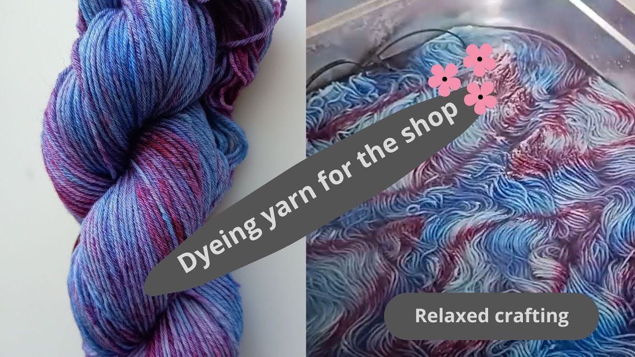 Workshop Diaries 3 - dyeing some yarn - YouTube
