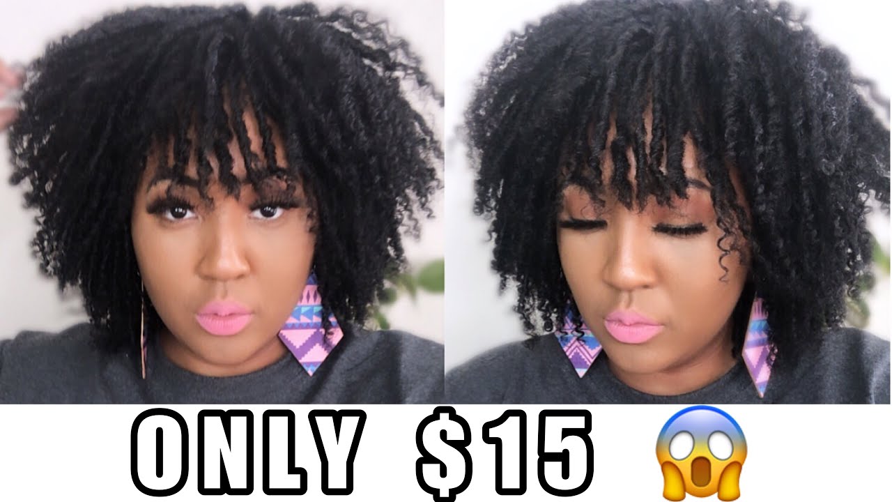 $15 DOLLAR WIG How to style cheap synthetic wigs! Cheap amazon prime ...