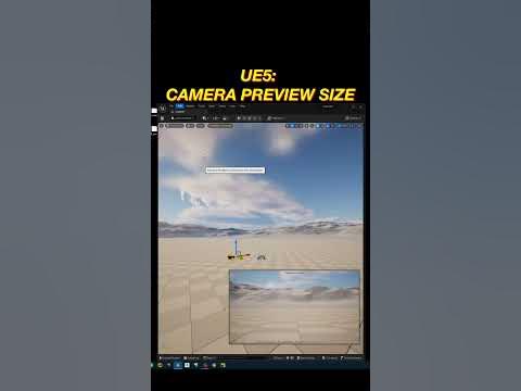 UE5: changing camera preview size #unrealengine #cg #unrealeditor #tutorial #vfx - YouTube