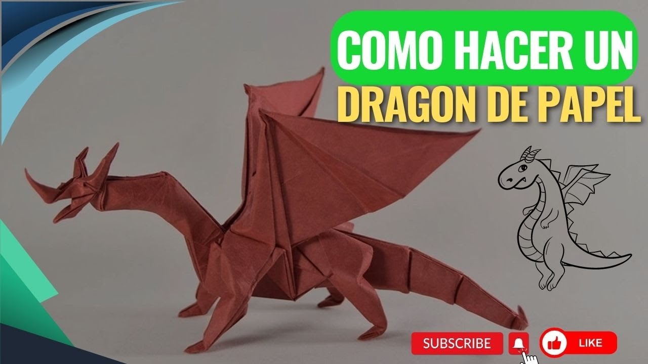 Como Hacer un DRAGON DE PAPEL ORIGAMI - YouTube