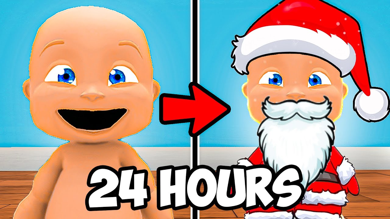 Baby Turns into SANTA for 24 HOURS! - YouTube