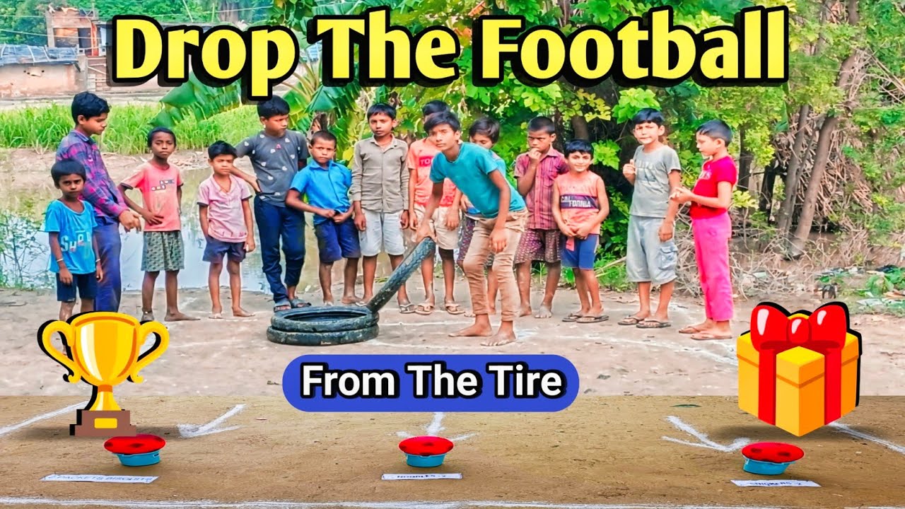 Drop The Football From The Tire | Football Tire Challenge | Local Game ...