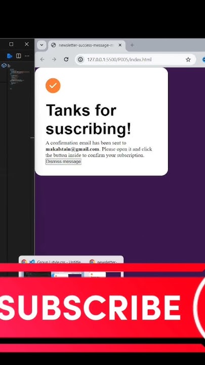 Succesmessage Day17 Htmlcss Css Coder Codigo Codinglife Dailycode Uidesign Uiux Youtube 