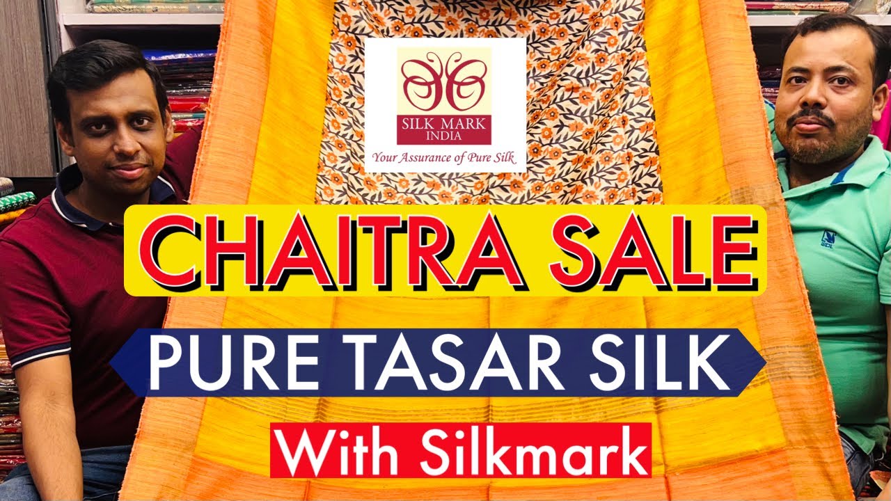 💯% PURE TASAR SILK WITH SILKMARK & DISCOUNT | ADI INDIAN SILK HOUSE ...