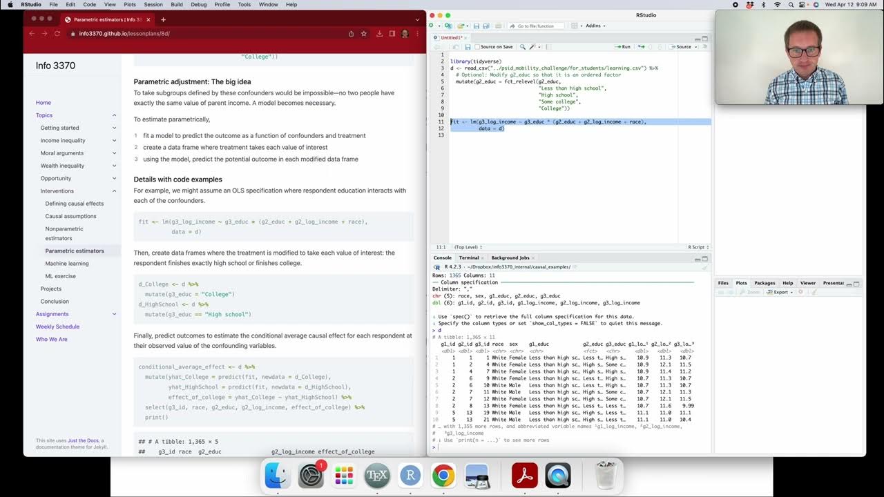 Causal estimators: Parametric estimation with OLS - YouTube