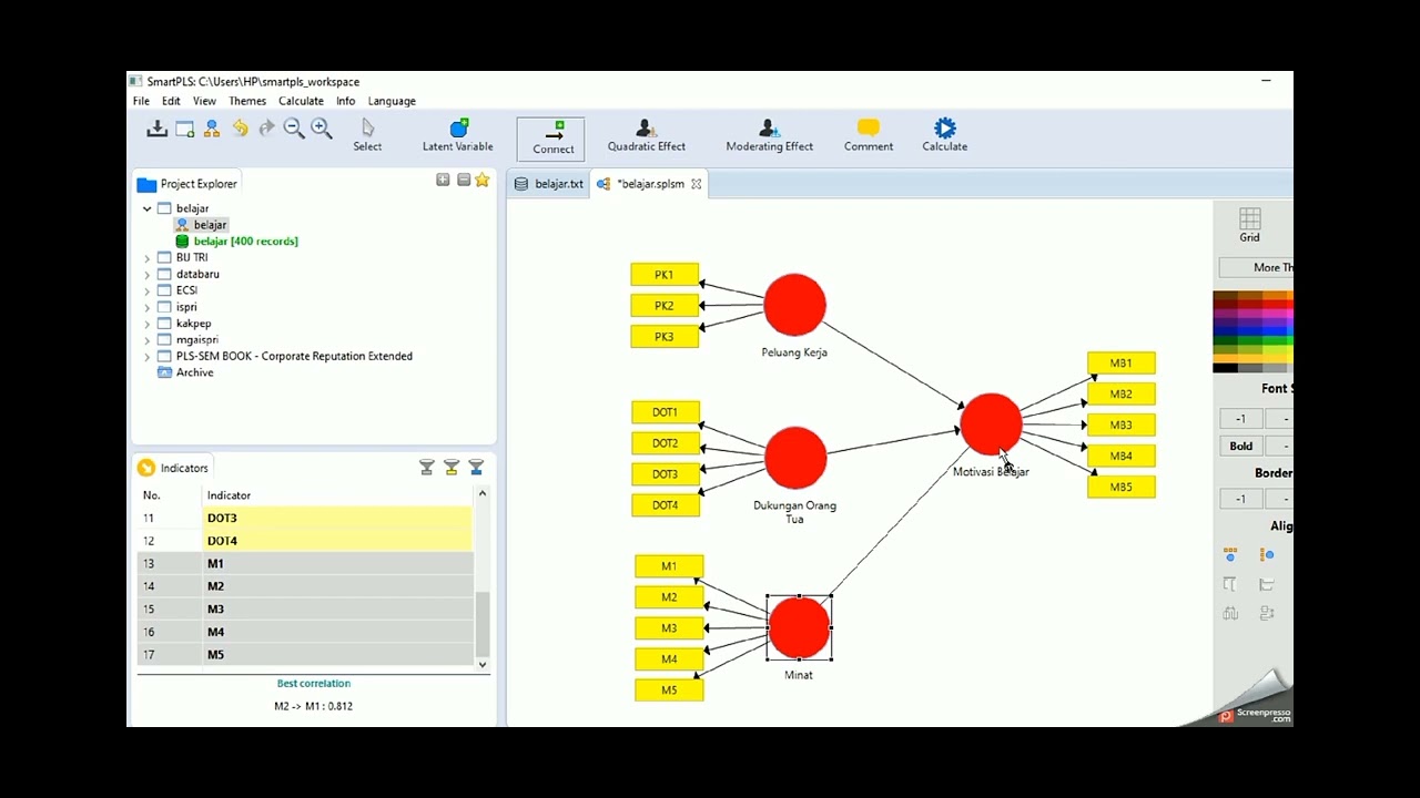 Tutorial SEM Smart PLS - YouTube