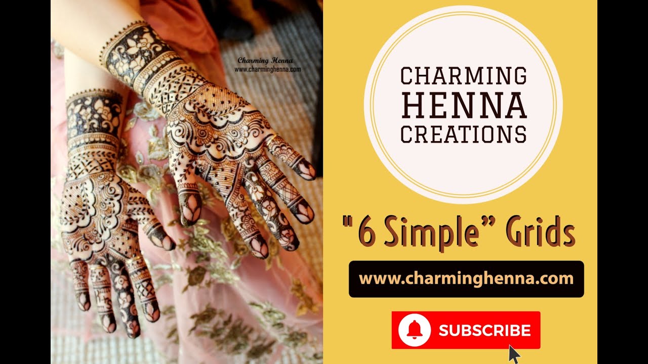 6 Simple Grids Every Henna Artist Should Know| Basic Henna Grid ...
