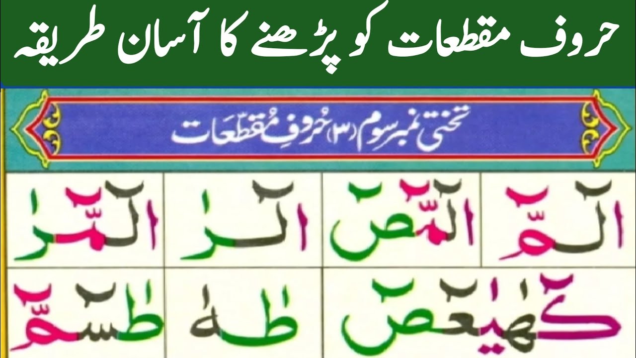 "How to Read Huroof Muqattaat with Tajweed | MS Daily Quran – Learn ...