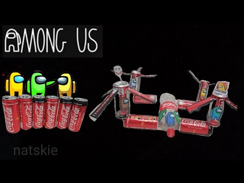 Making Among us, Coca Cola Helicopter without electricity - YouTube