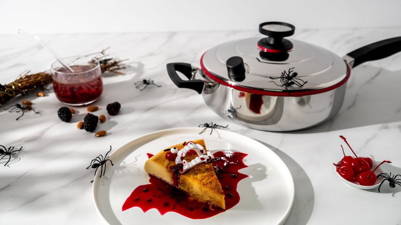 Para un dia especial de Halloween un Flan casero Vampiro 🧛🏻‍♂️🦇 - YouTube