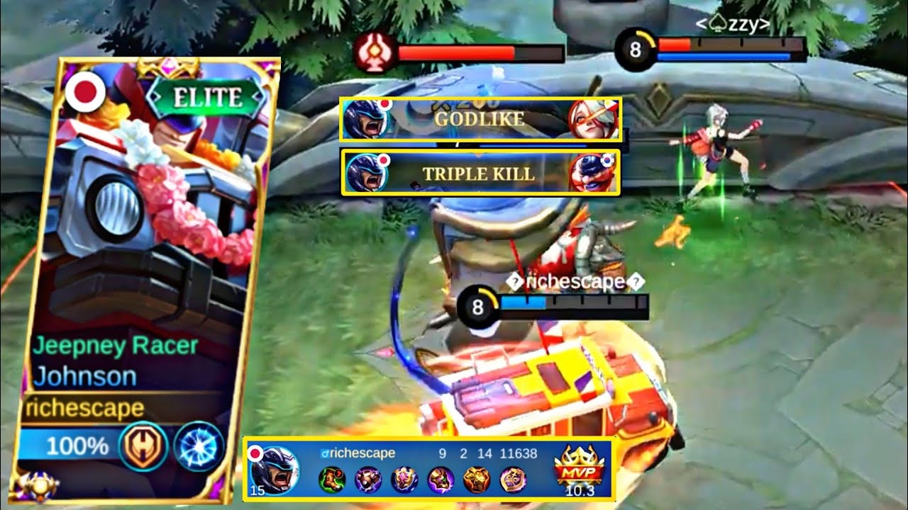 JOHNSON GAMEPLAY FULL TANK BUILD | MLBB - YouTube