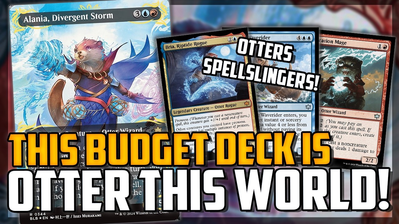 Bloomburrow Otter Spellslinger Budget Deck! Throw and Copy Spells ...