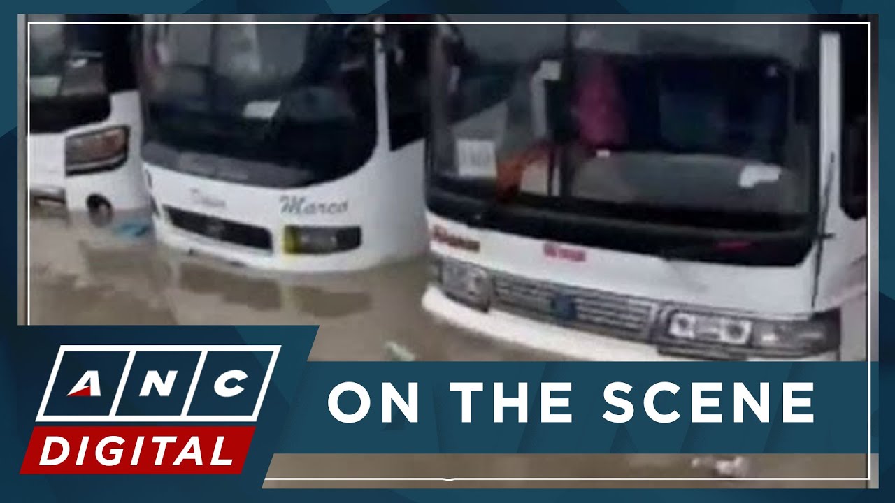 LOOK: Several buses submerged in floods in Central Bus Terminal in Naga ...