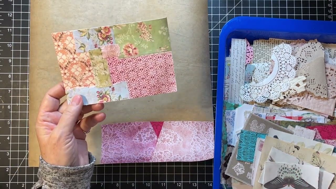 Scrappy Saturday! - A Different Collage Base! - Cheap Painter's Masking ...